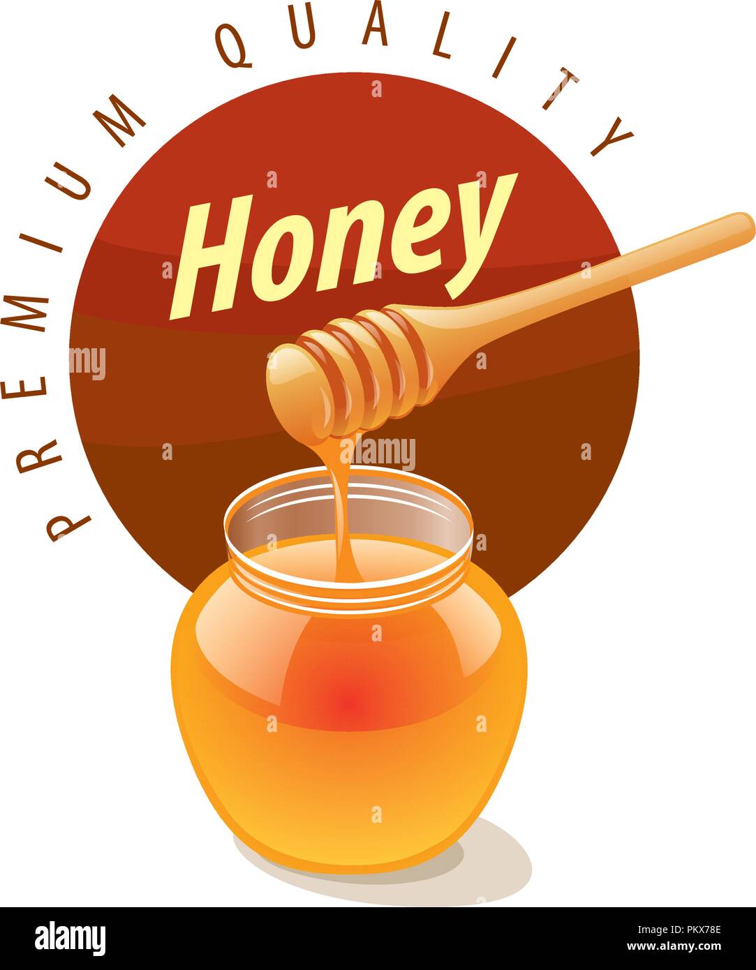 vector honey logo Stock Vector Image & Art - Alamy