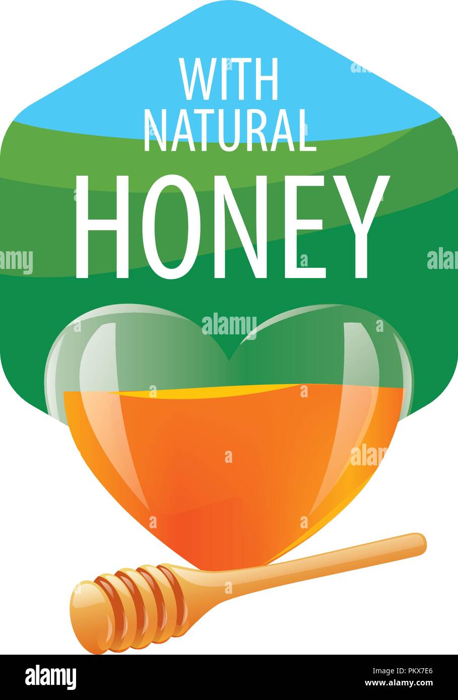 vector honey logo Stock Vector Image & Art - Alamy