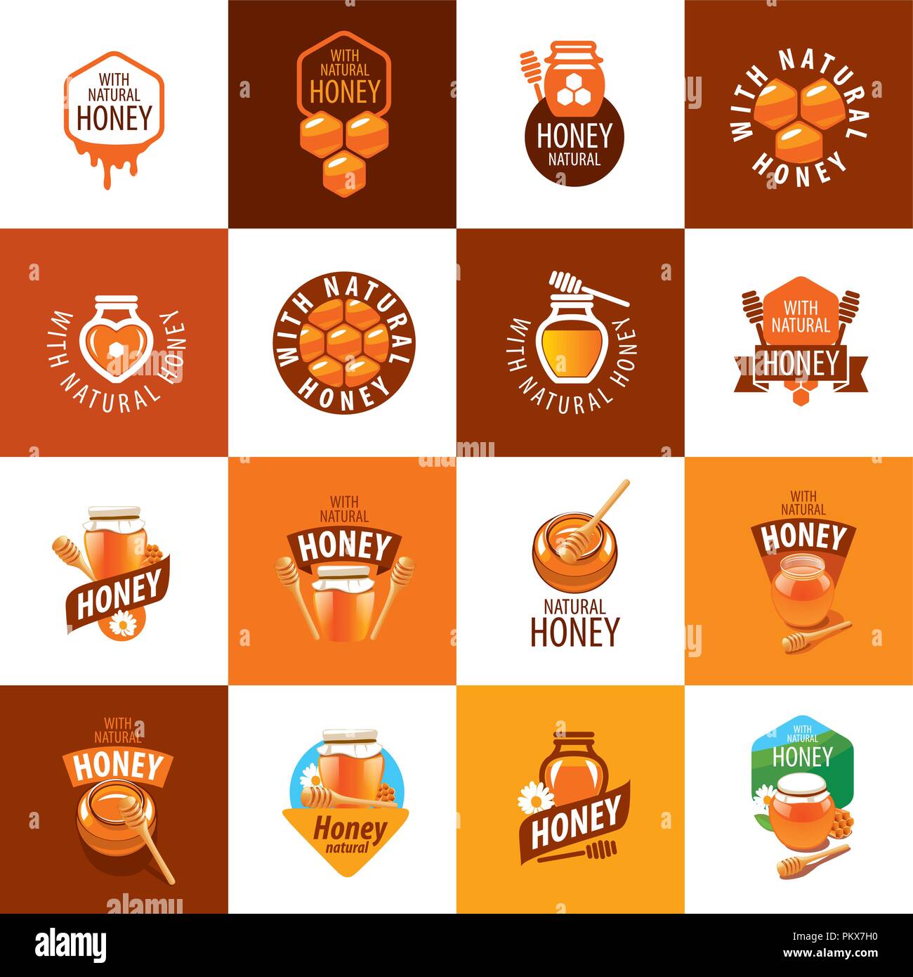 vector honey logo Stock Vector Image & Art - Alamy