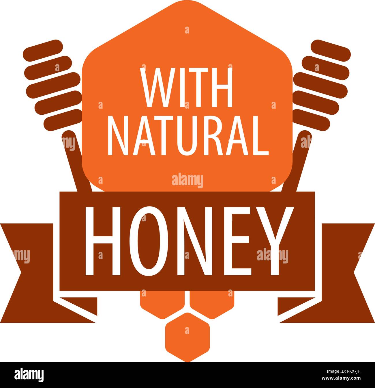 vector honey logo Stock Vector Image & Art - Alamy