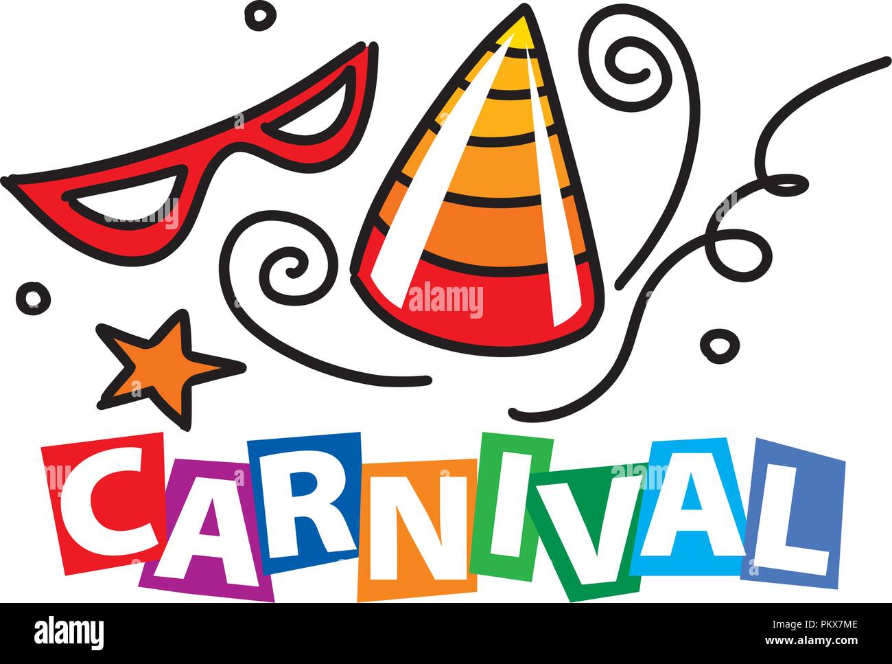 Carnival cap Stock Vector Images - Alamy