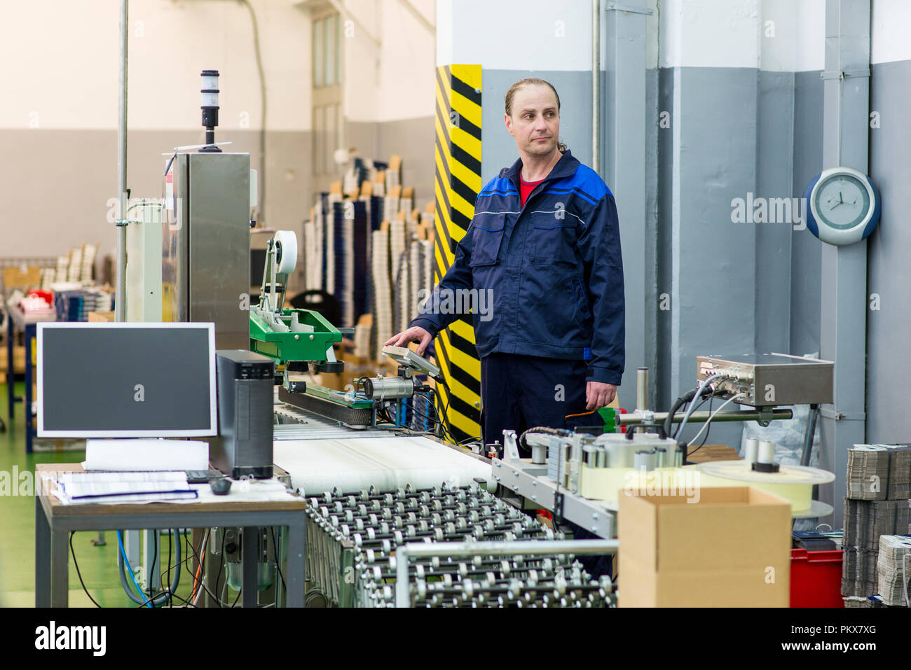 Controlling production machine hi-res stock photography and images - Alamy