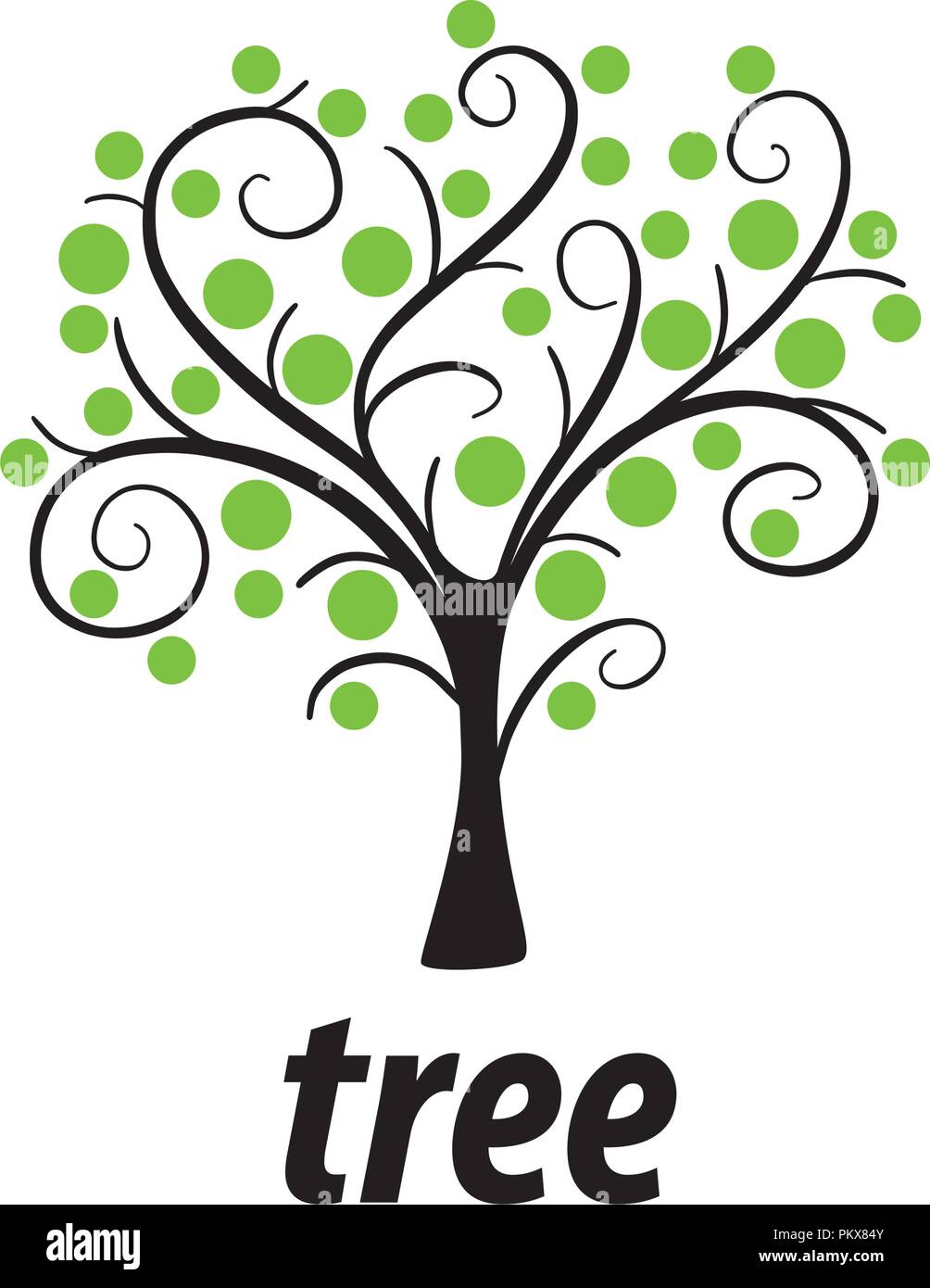 vector logo tree Stock Vector Image & Art - Alamy