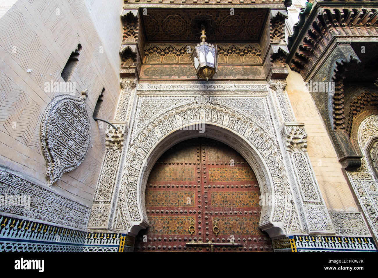 Mausoleum and mosque Sidi Ahmed Tijani in Fez, Morocco Stock Photo - Alamy