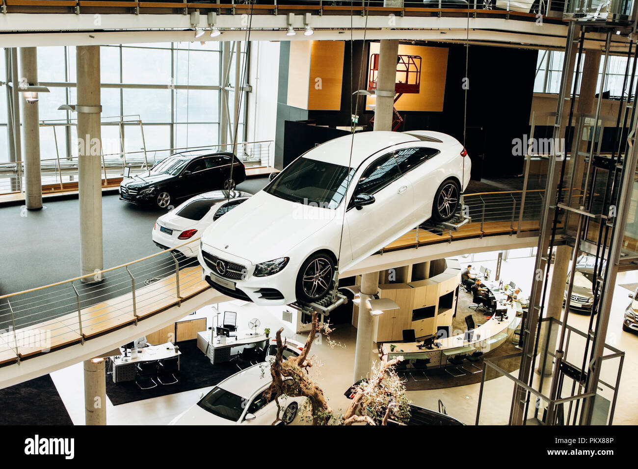 Berlin mercedes world showroom hi-res stock photography and images - Alamy