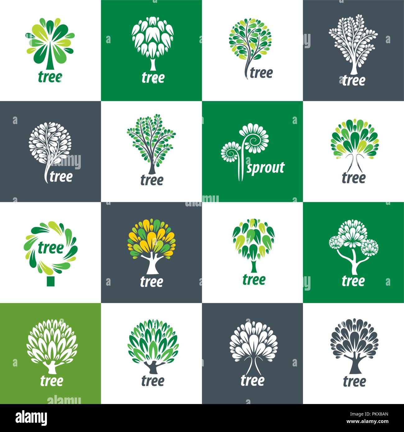 vector logo tree Stock Vector Image & Art - Alamy