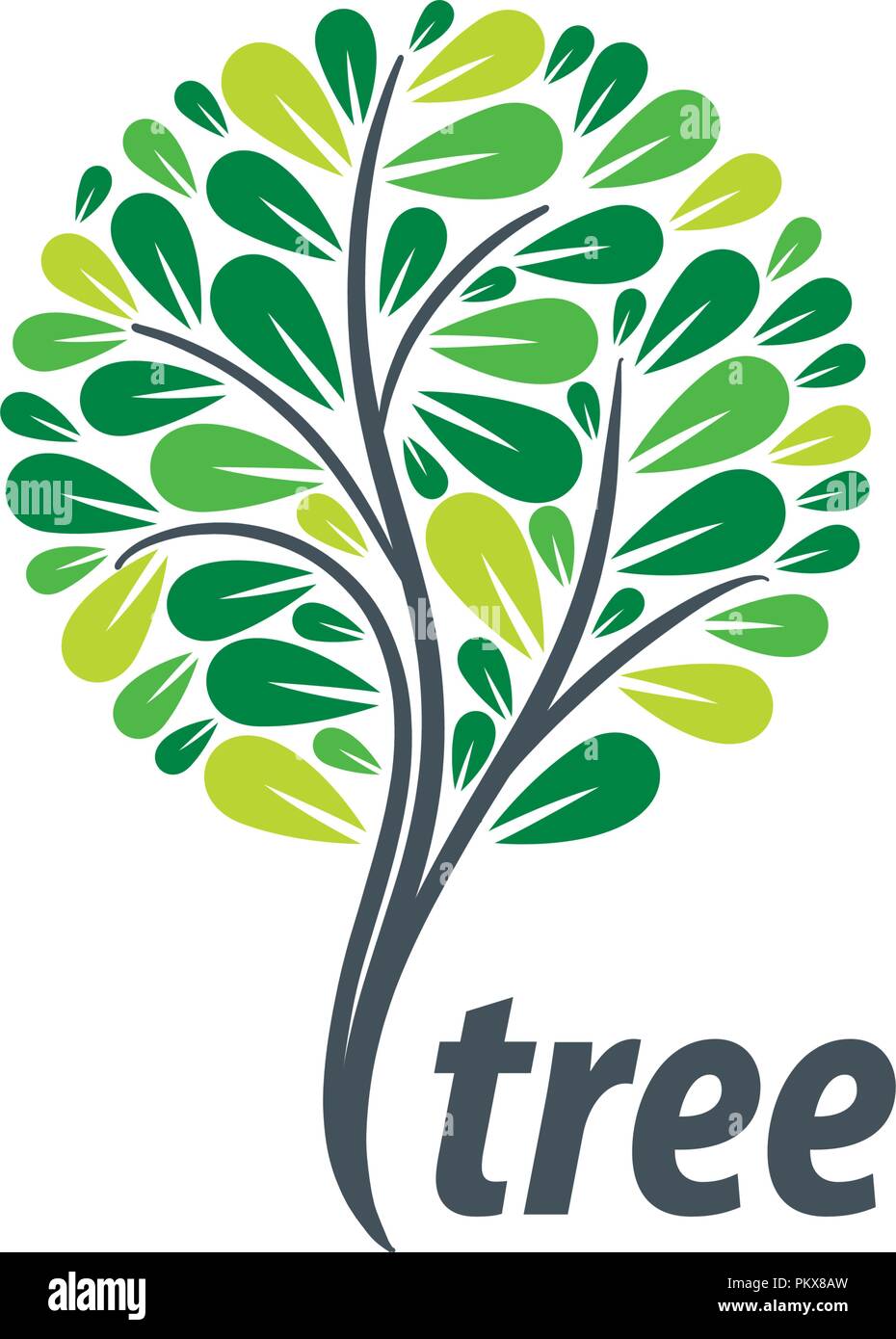 vector logo tree Stock Vector Image & Art - Alamy