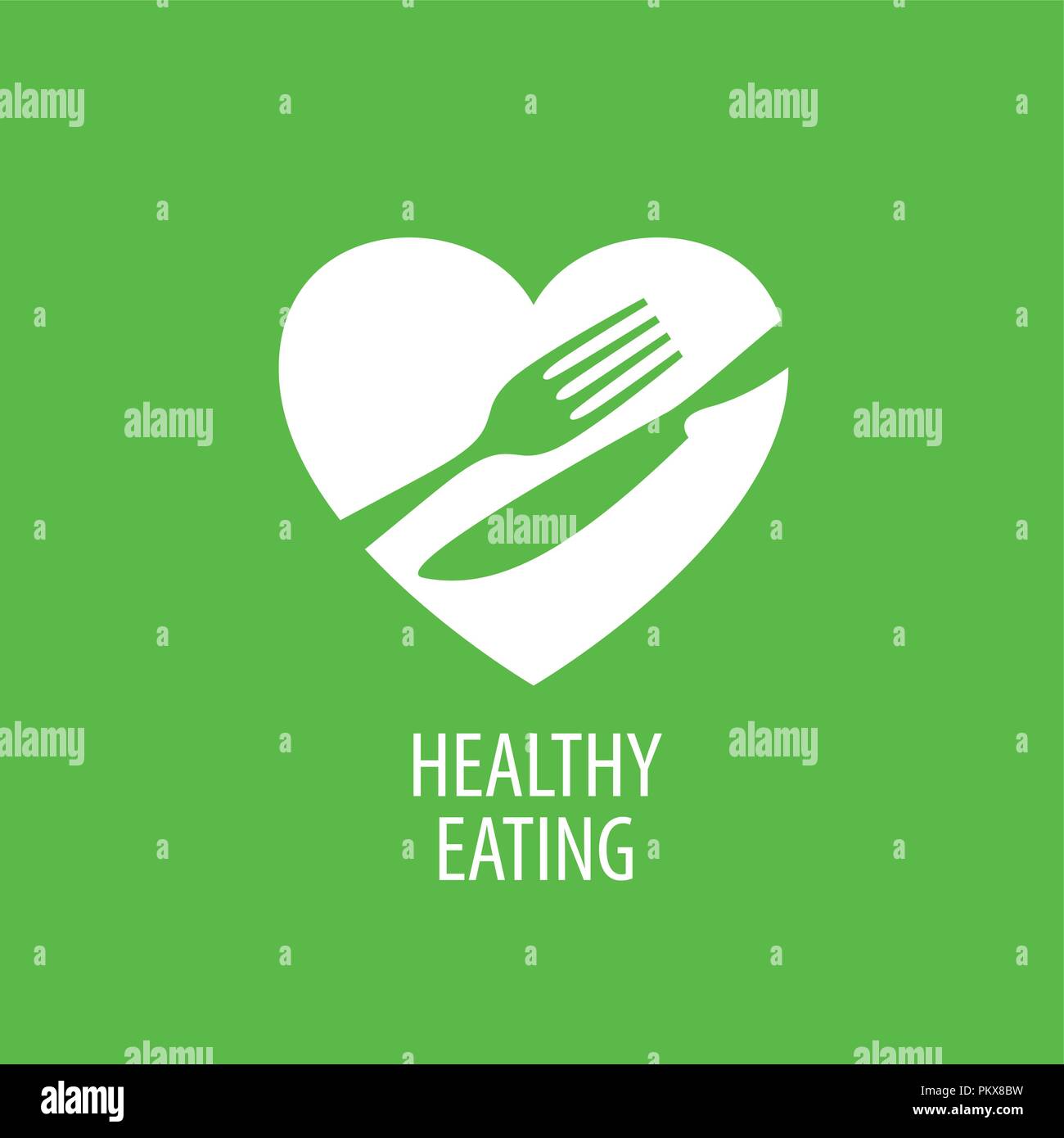 vector logo healthy eating Stock Vector Image & Art - Alamy