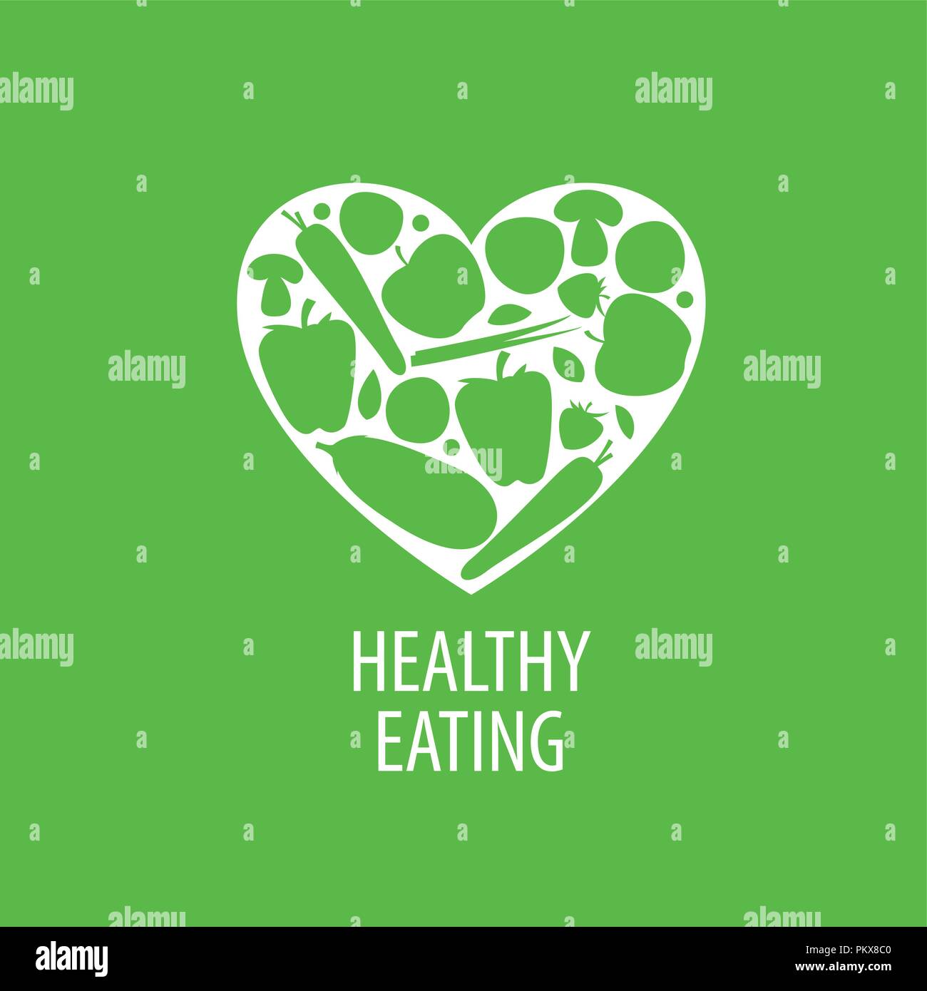 vector logo healthy eating Stock Vector Image & Art - Alamy