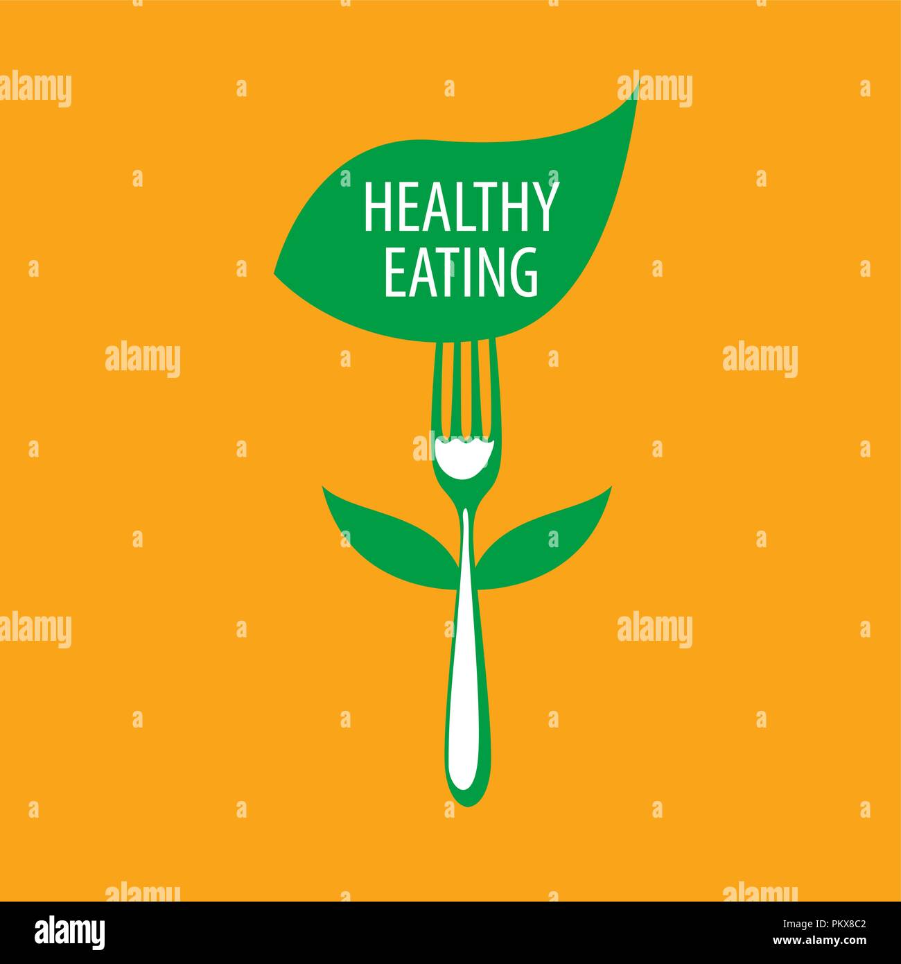 vector logo healthy eating Stock Vector Image & Art - Alamy