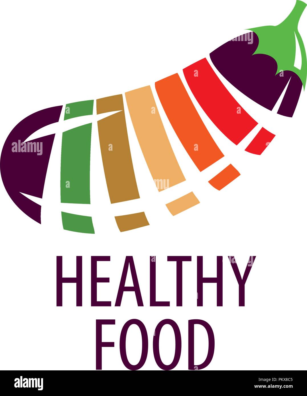 vector logo healthy eating Stock Vector Image & Art - Alamy