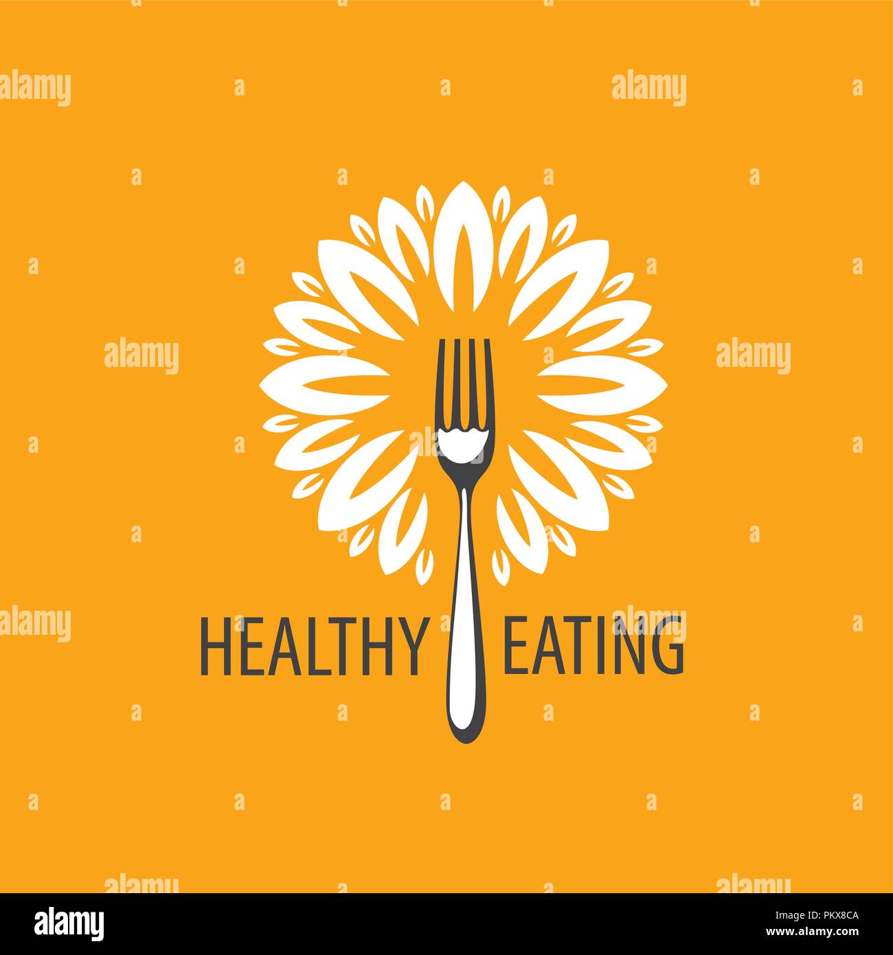 vector logo healthy eating Stock Vector Image & Art - Alamy
