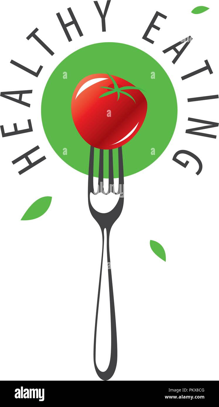 vector logo healthy eating Stock Vector Image & Art - Alamy
