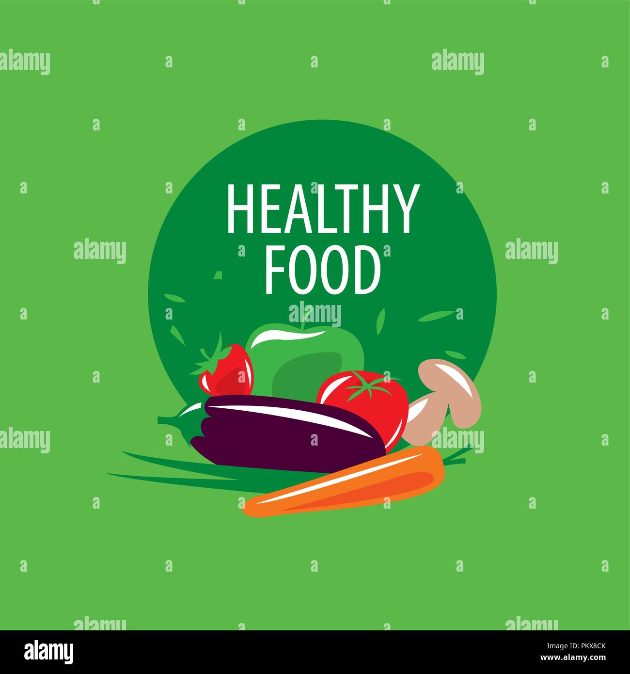 vector logo healthy eating Stock Vector Image & Art - Alamy