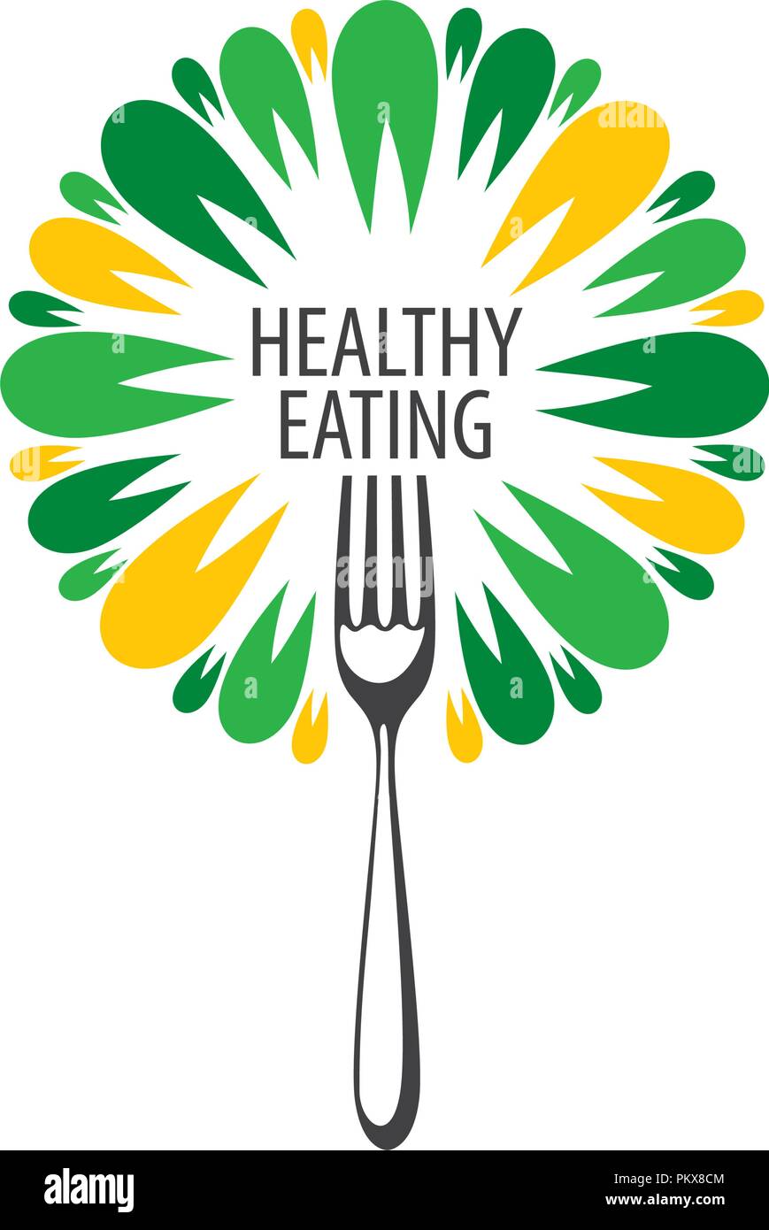 vector logo healthy eating Stock Vector Image & Art - Alamy