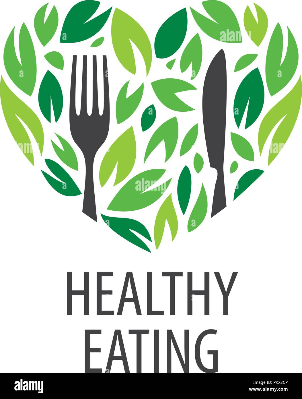 vector logo healthy eating Stock Vector Image & Art - Alamy