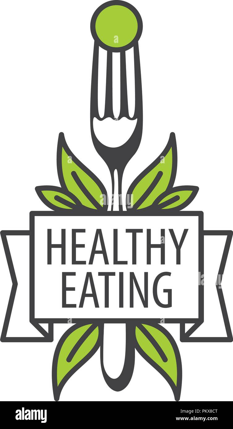 vector logo healthy eating Stock Vector Image & Art - Alamy