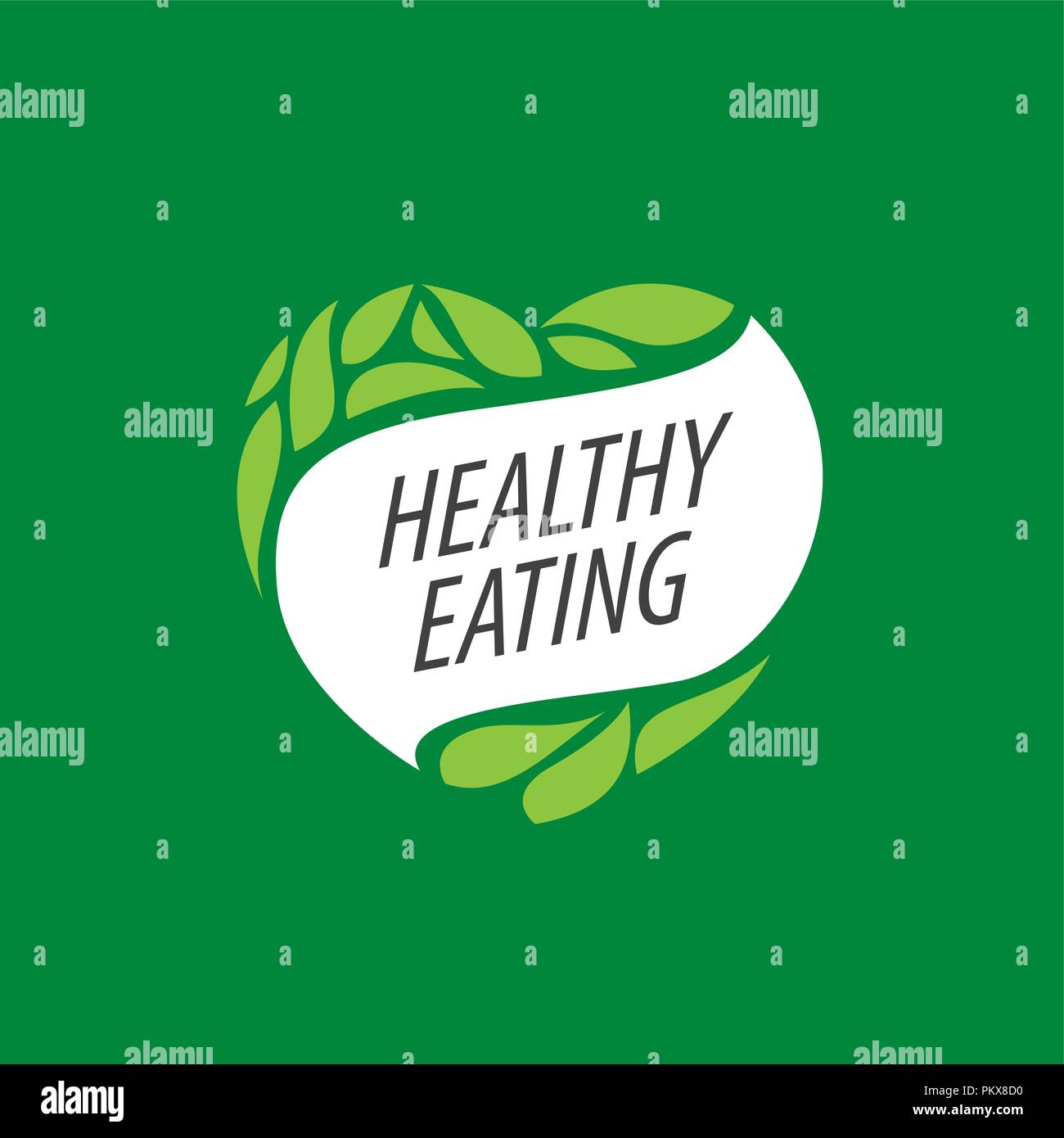 vector logo healthy eating Stock Vector Image & Art - Alamy