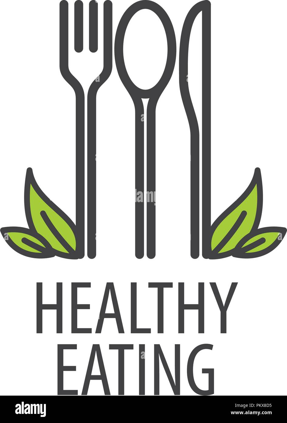 vector logo healthy eating Stock Vector Image & Art - Alamy