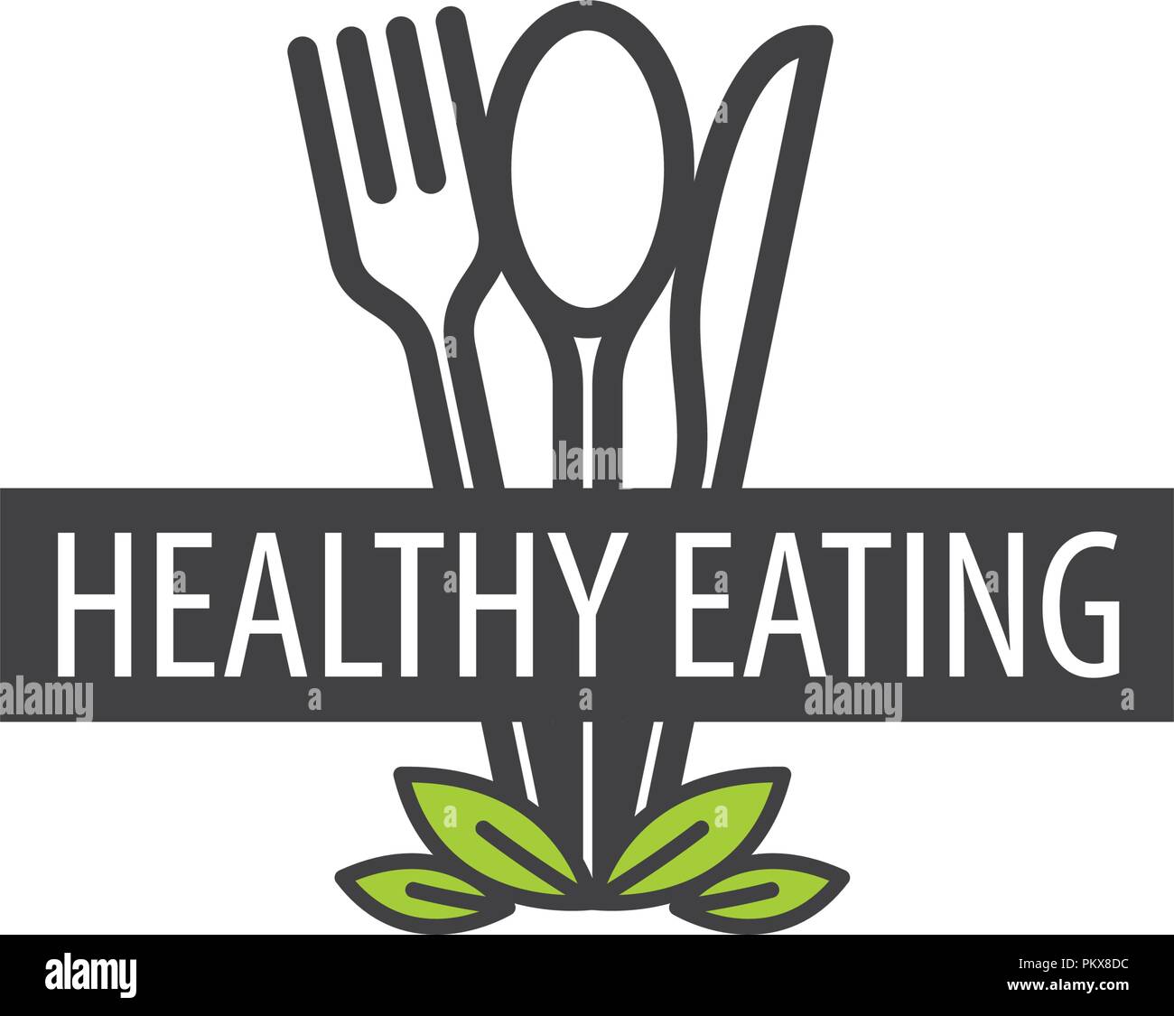 vector logo healthy eating Stock Vector Image & Art - Alamy