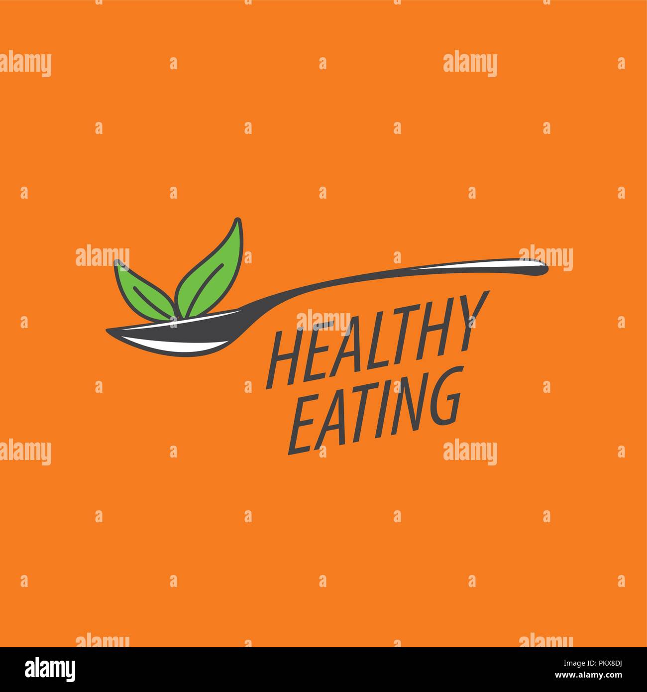 vector logo healthy eating Stock Vector Image & Art - Alamy