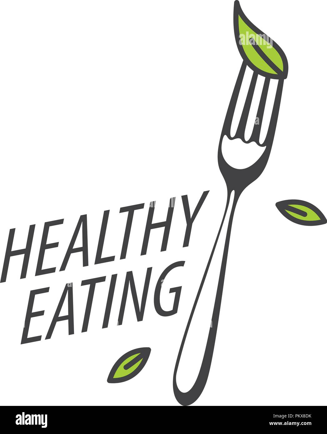 vector logo healthy eating Stock Vector Image & Art - Alamy
