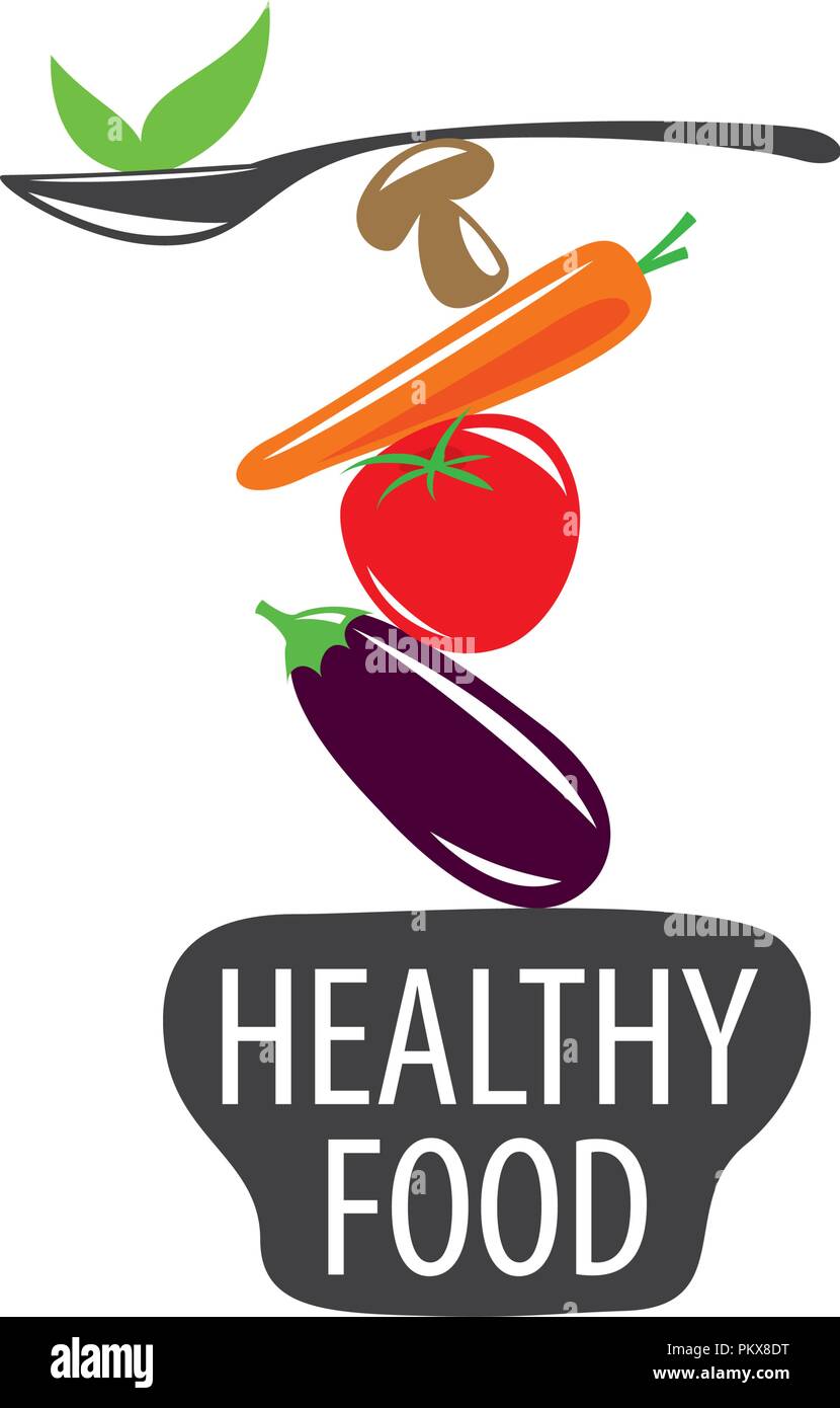 vector logo healthy eating Stock Vector Image & Art - Alamy