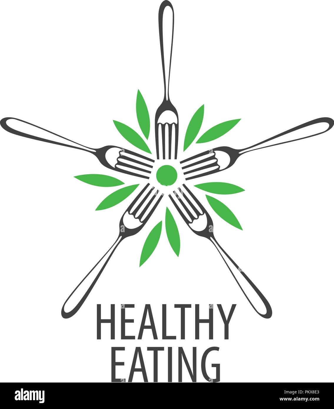 vector logo healthy eating Stock Vector Image & Art - Alamy