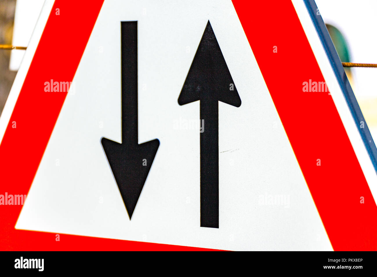 Two ways sign hi-res stock photography and images - Alamy