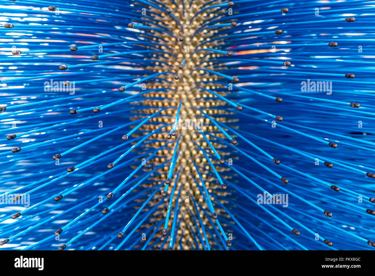 closeup of Rotative Mechanical thinning machine for drupacea Stock ...