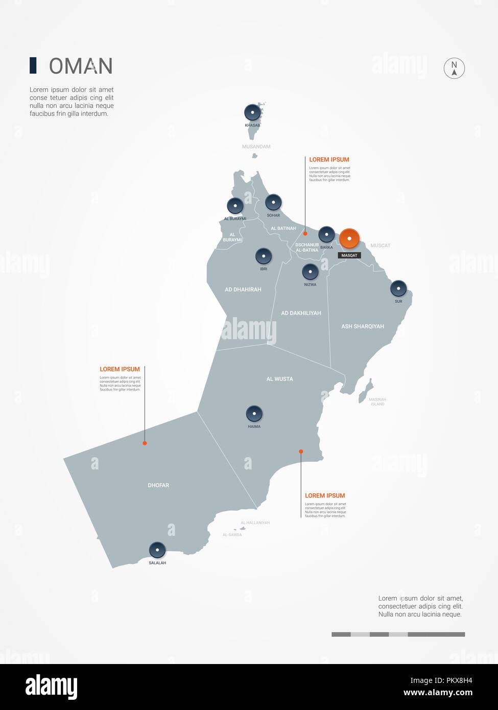 Oman map hi-res stock photography and images - Alamy
