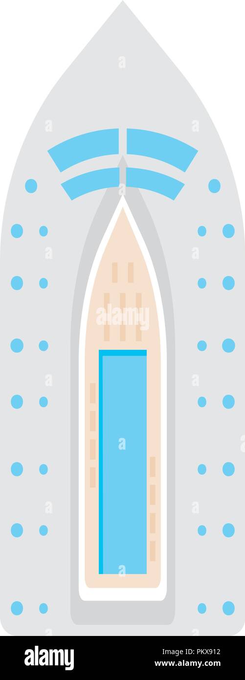 Aerial yacht view Stock Vector Images - Alamy