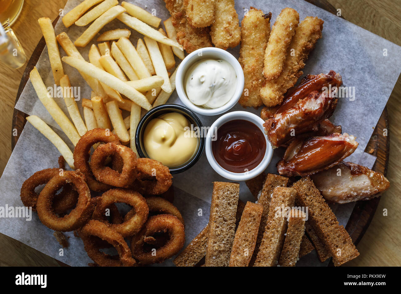 Beer and snacks set hi-res stock photography and images - Alamy