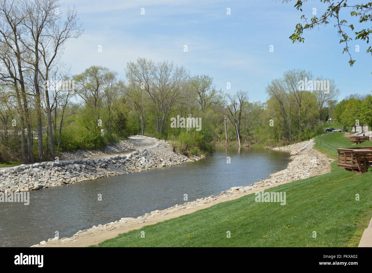Cass River, Frankenmuth, Michigan Stock Photo - Alamy