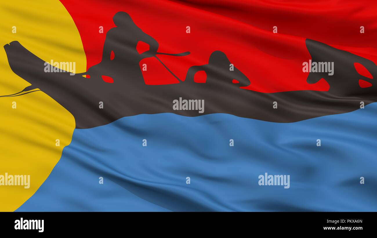 Clatsop Indian Flag, Closeup View, 3D Rendering Stock Photo - Alamy