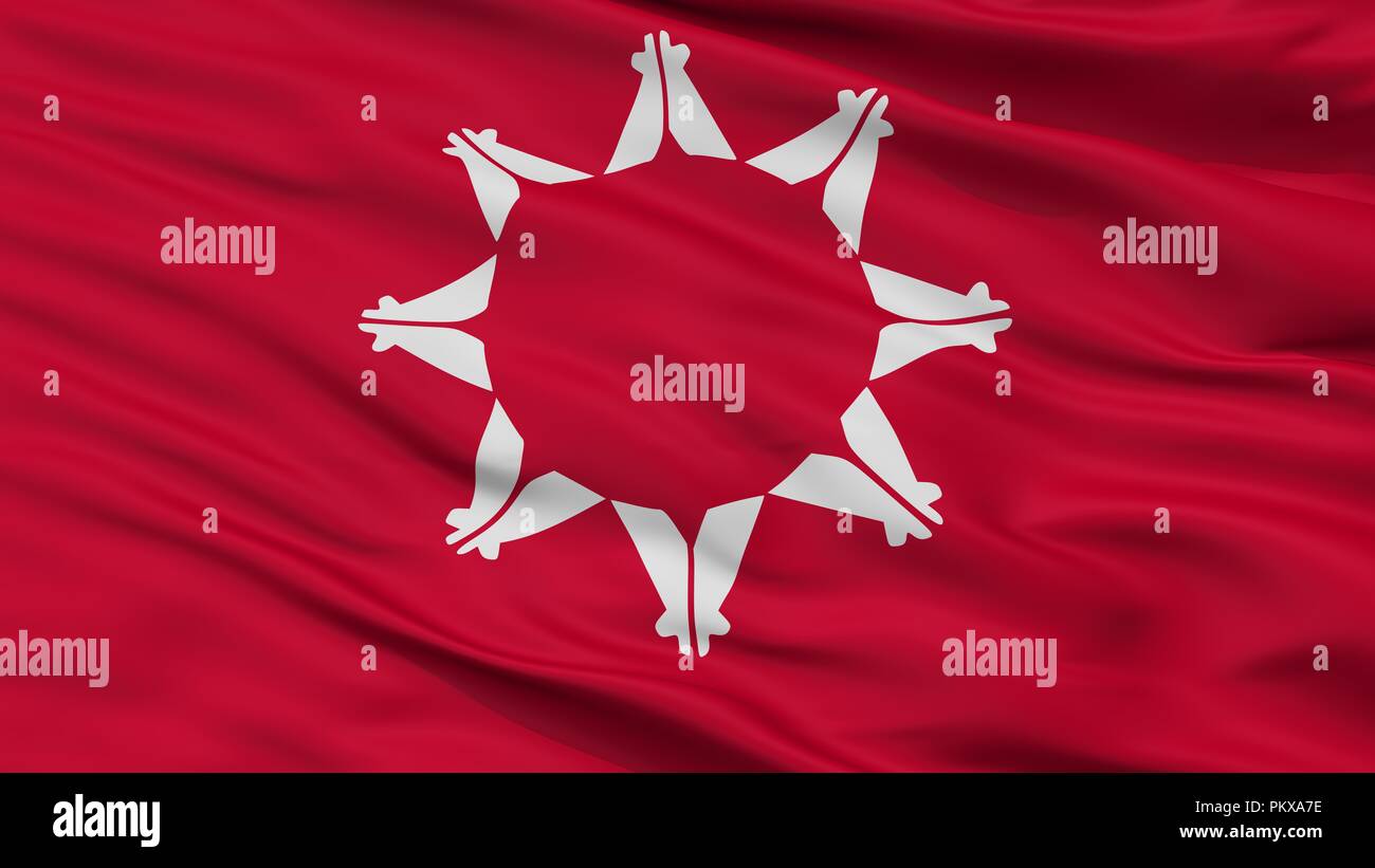 Pine Ridge Indian Flag, Closeup View, 3D Rendering Stock Photo - Alamy