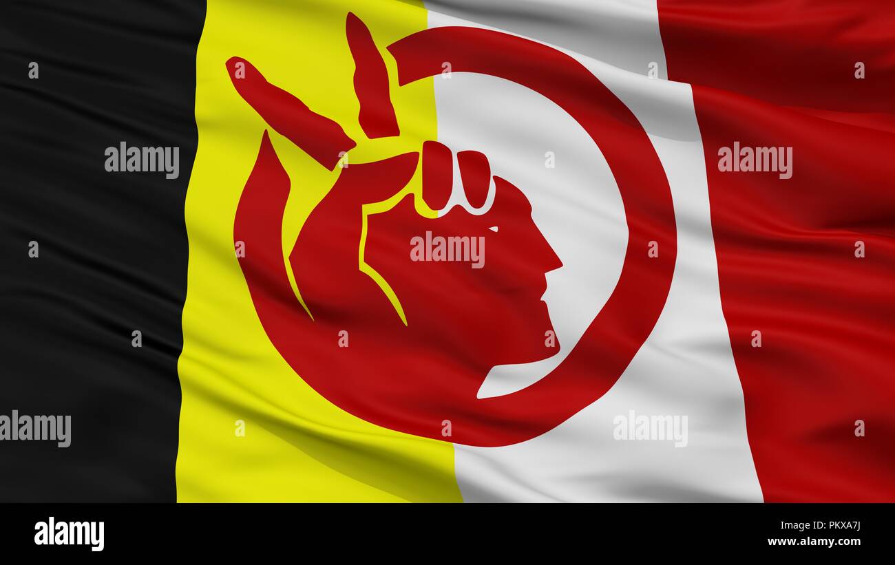 American Movement Indian Flag, Closeup View, 3D Rendering Stock Photo ...