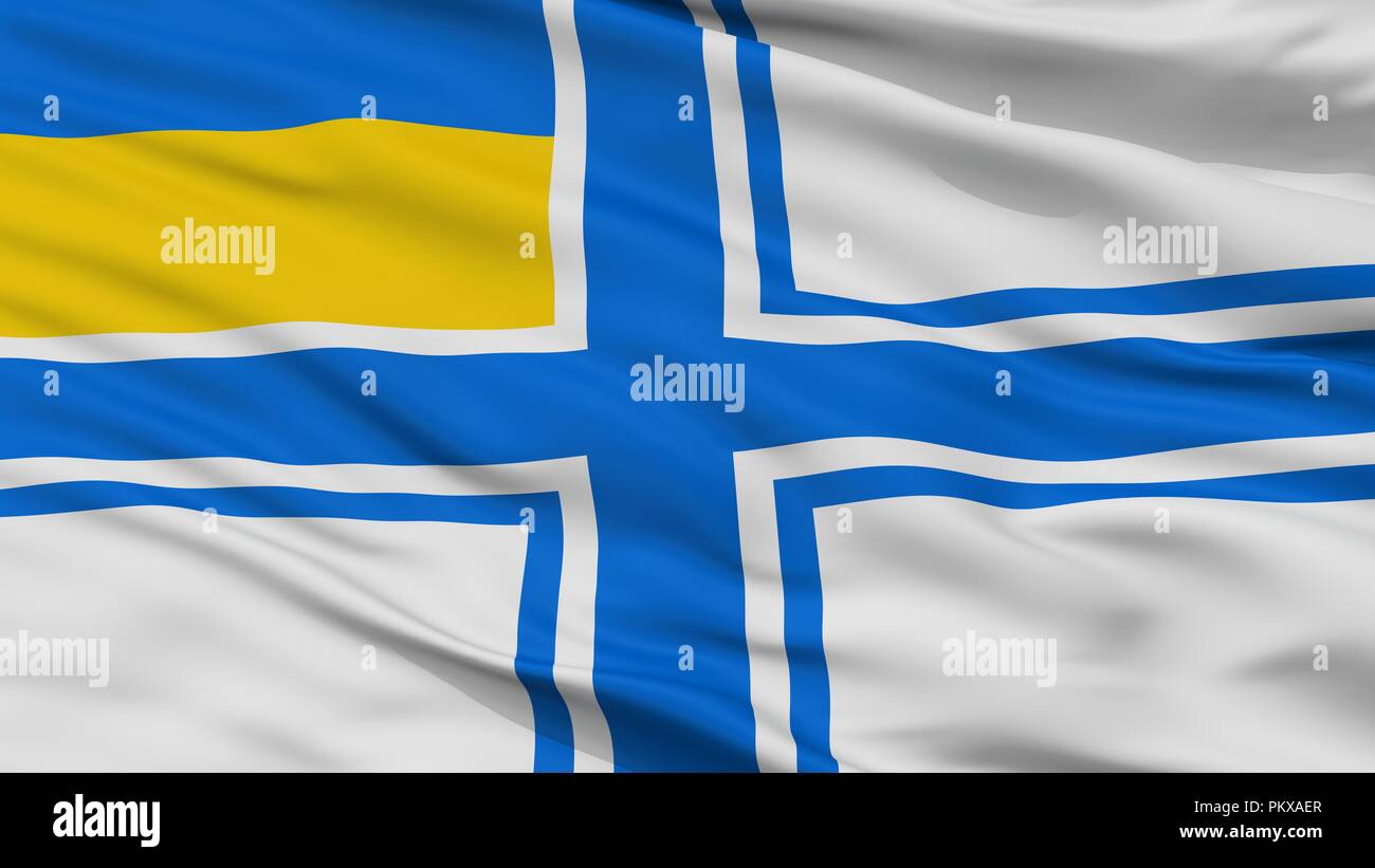Ukraine Naval Ensign Flag, Closeup View, 3D Rendering Stock Photo - Alamy