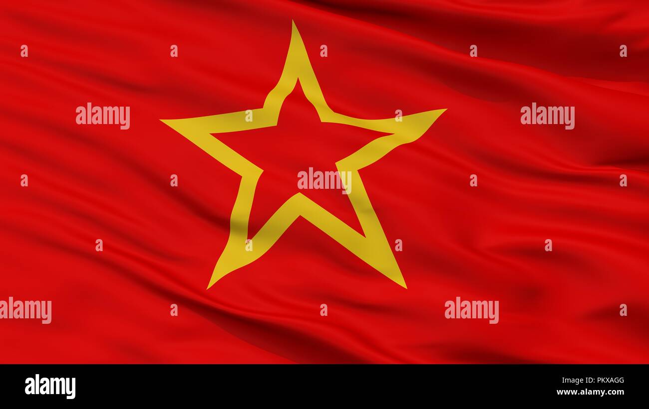 Red Army Flag, Closeup View, 3D Rendering Stock Photo - Alamy
