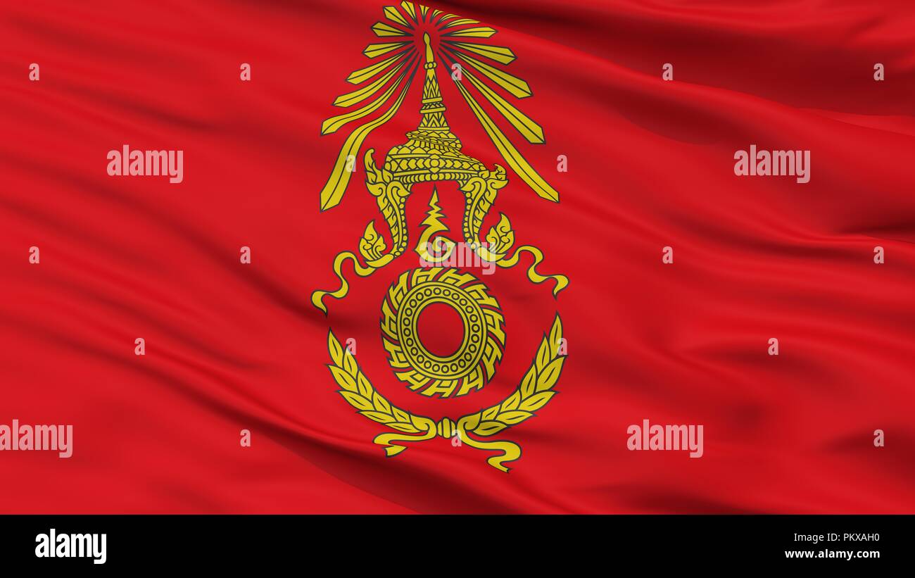 Royal Thai Army Flag, Closeup View, 3D Rendering Stock Photo - Alamy