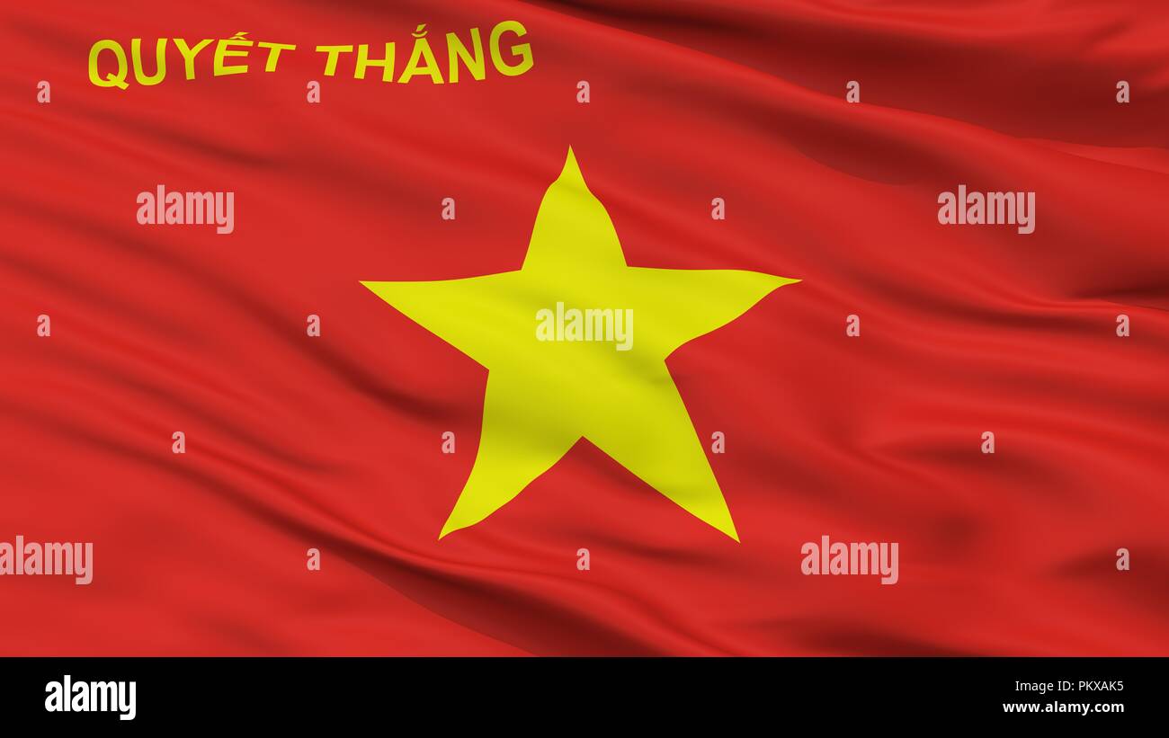 Peoples Army Of Vietnam Flag, Closeup View, 3D Rendering Stock Photo ...