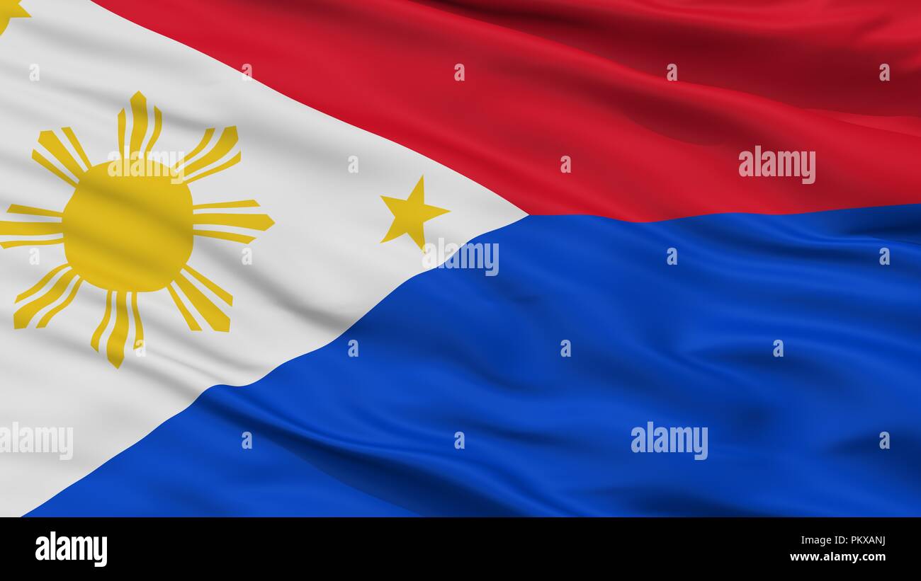 Philippines War Flag, Closeup View, 3D Rendering Stock Photo - Alamy