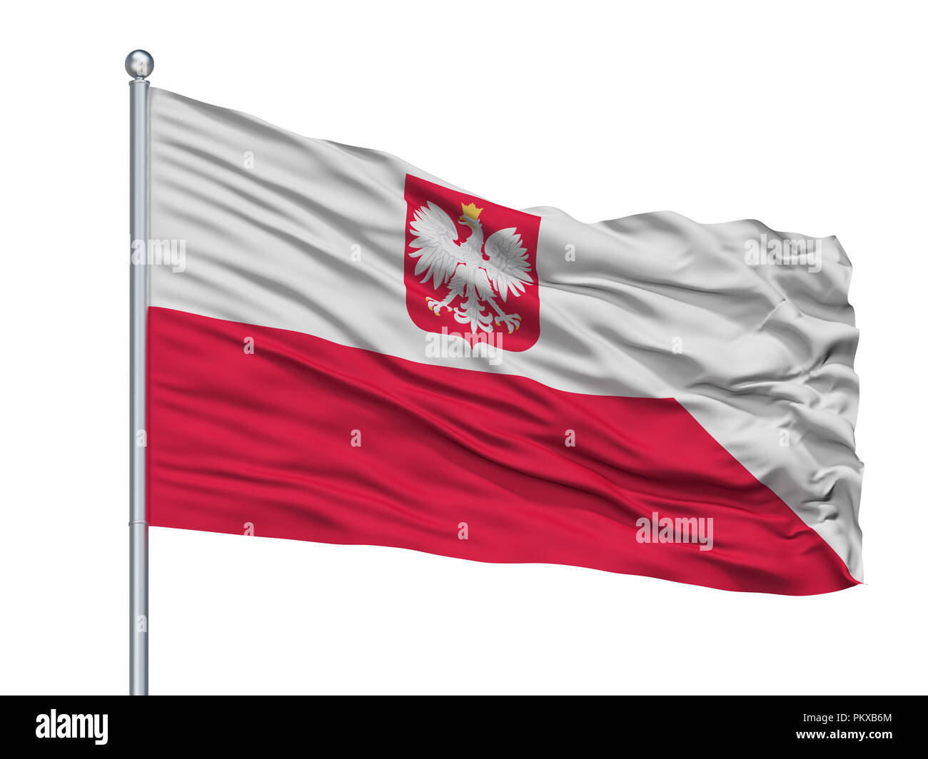 Poland silk flag hi-res stock photography and images - Alamy