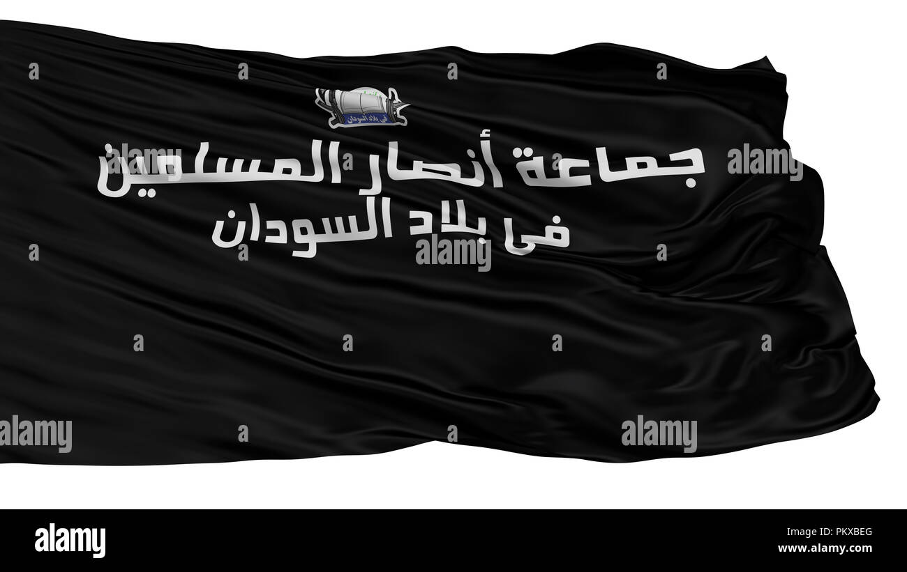Ansaru Flag, Isolated On White Background, 3D Rendering Stock Photo - Alamy