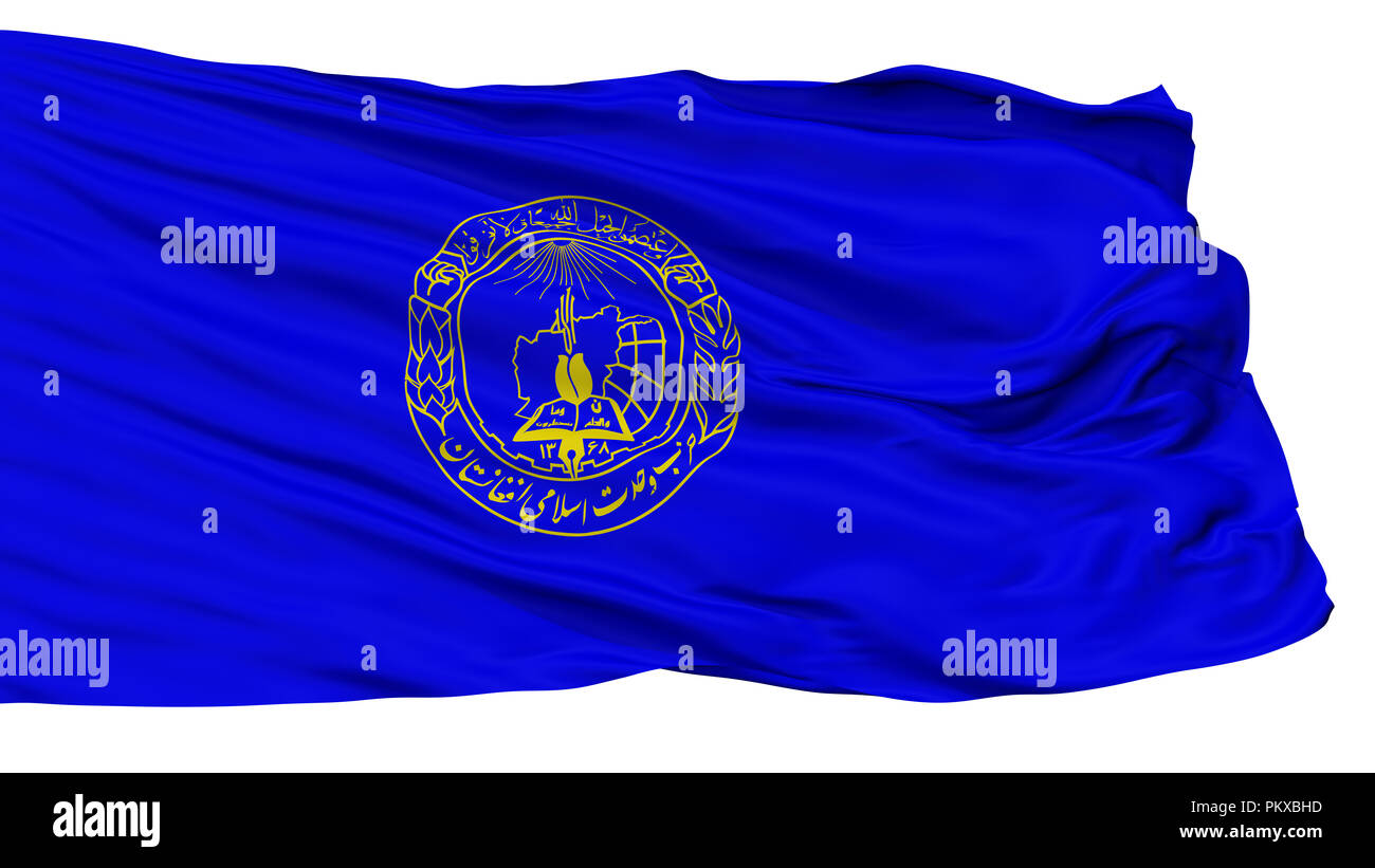 Hezbe Wahdat Flag, Isolated On White Background, 3D Rendering Stock ...