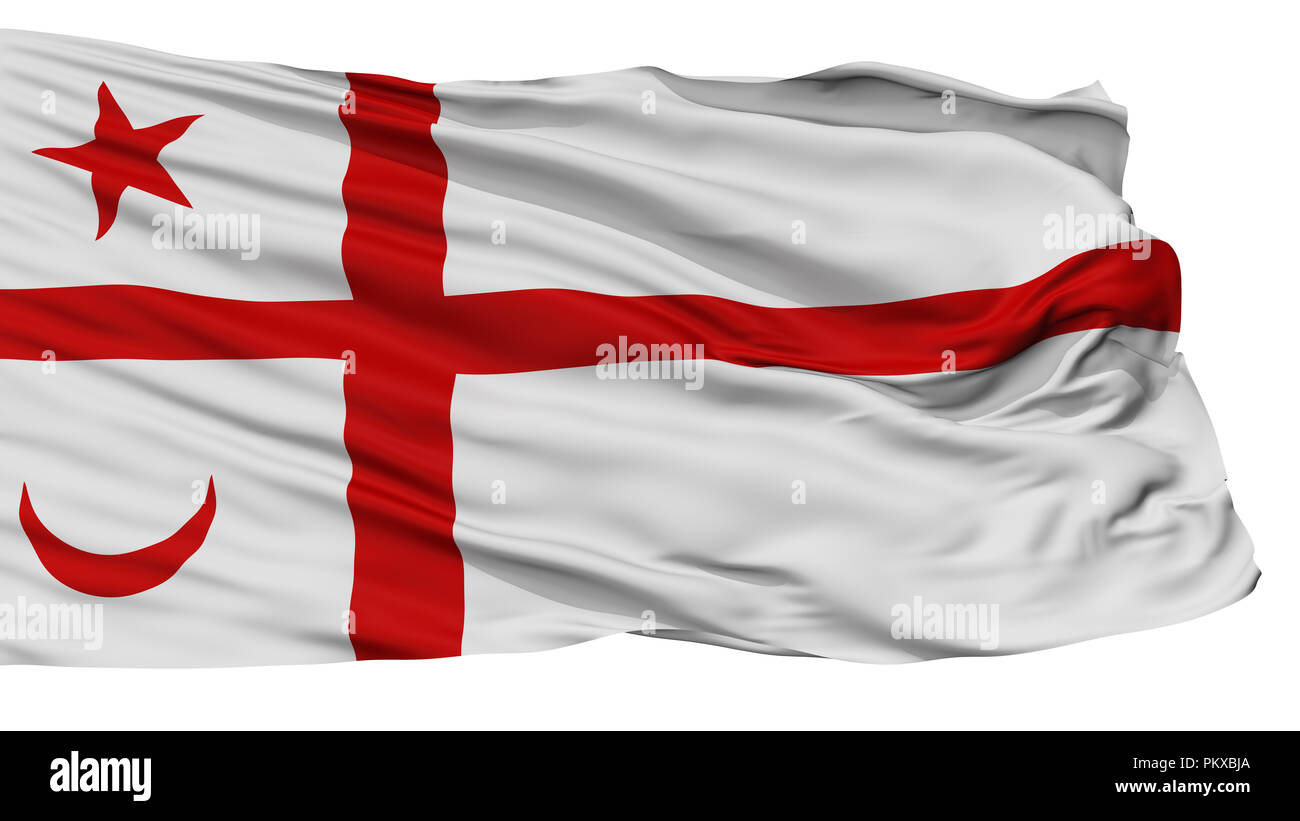 Mikmaq Indian Flag, Isolated On White Background, 3D Rendering Stock ...