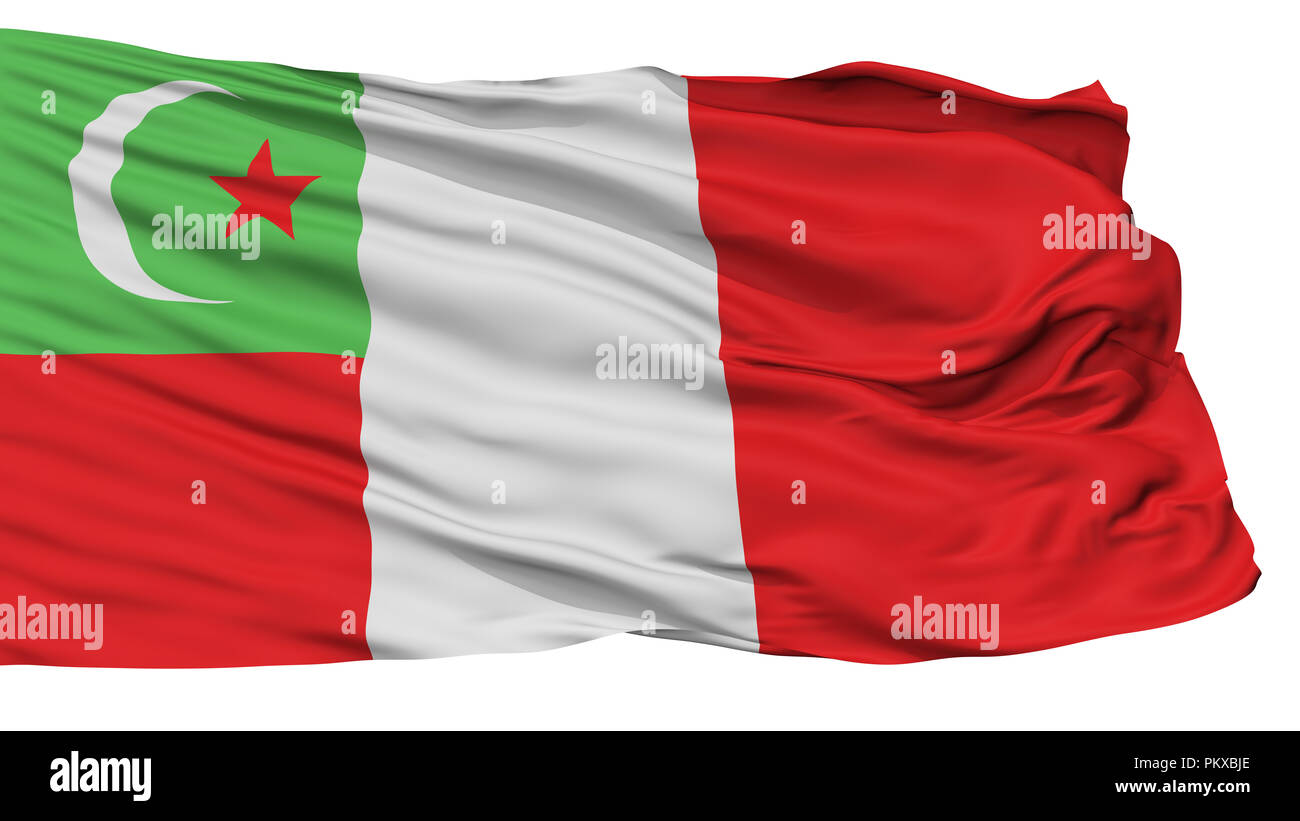 Muscogee Csa Indian Flag, Isolated On White Background, 3D Rendering ...