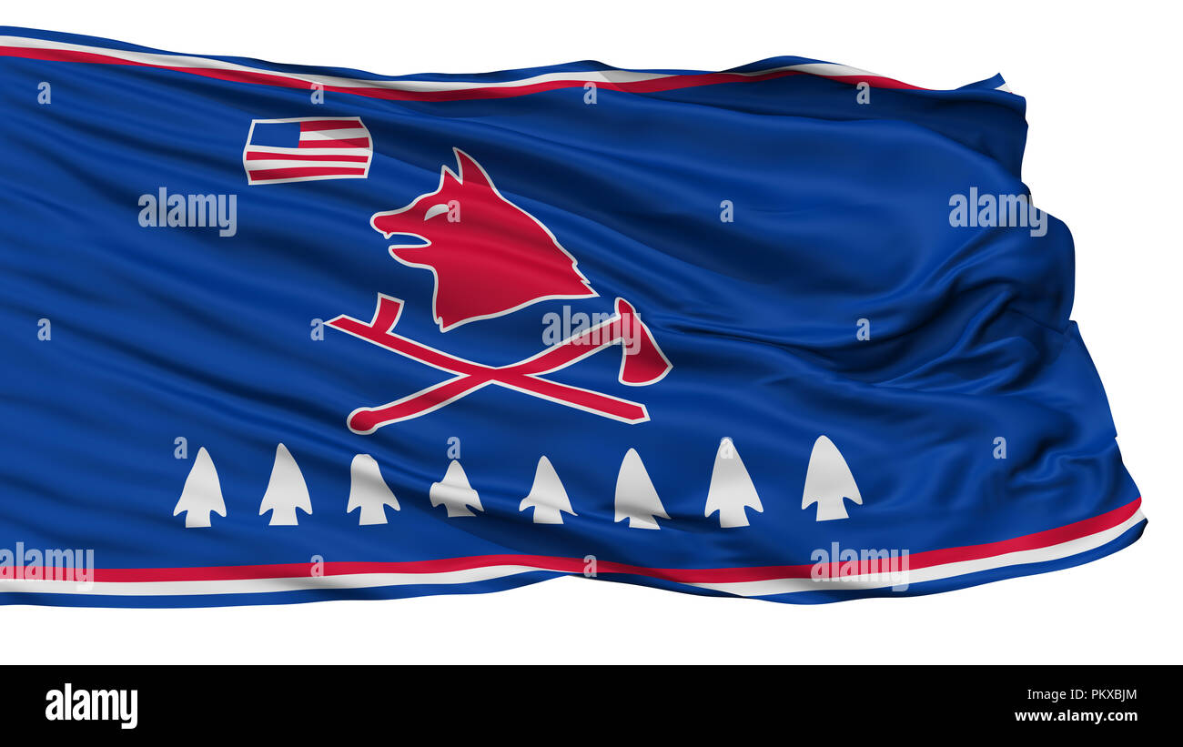 Pawnee Indian Flag, Isolated On White Background, 3D Rendering Stock ...