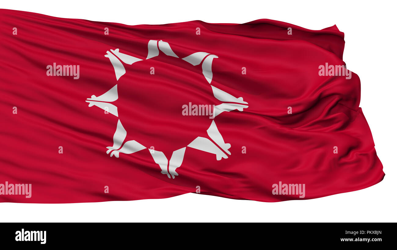 Pine Ridge Indian Flag, Isolated On White Background, 3D Rendering ...