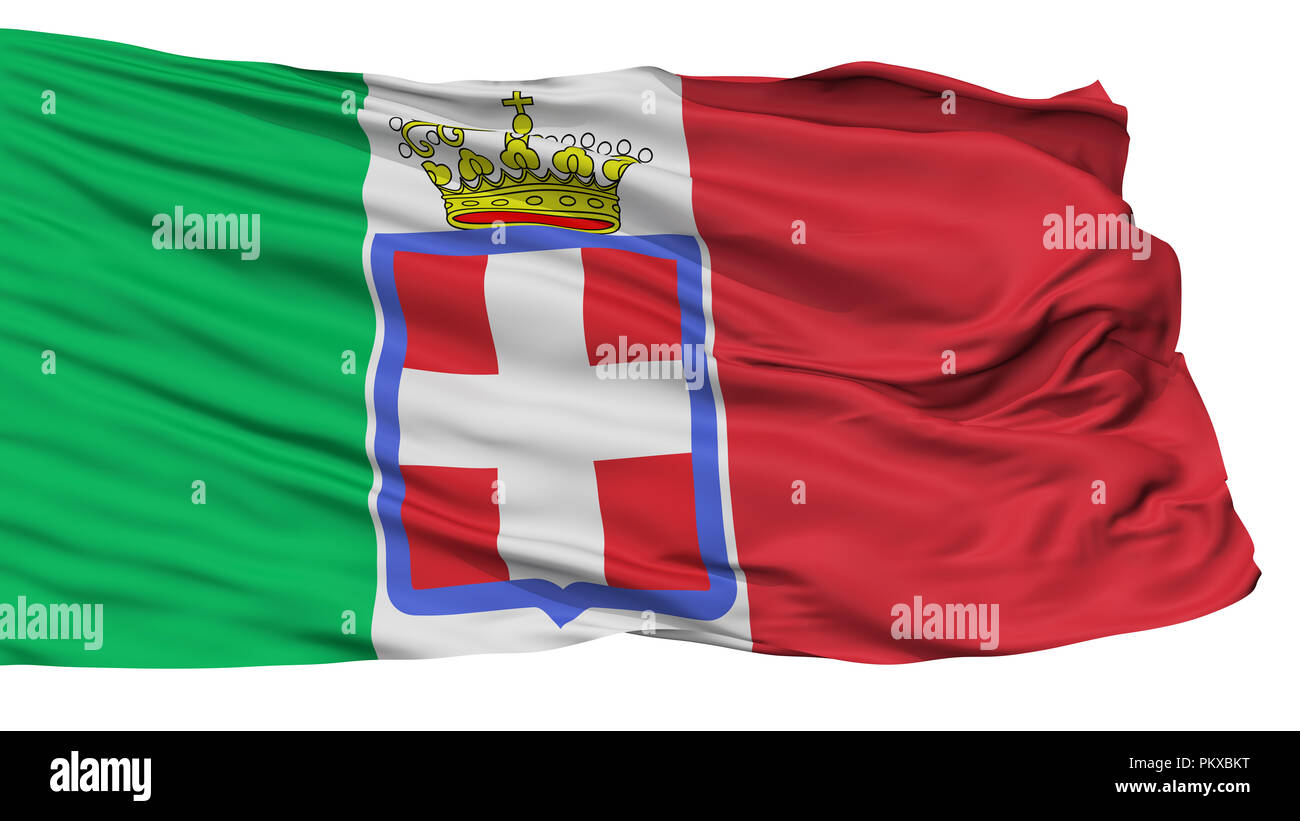 Italy 1860 Flag, Isolated On White Background, 3D Rendering Stock Photo ...